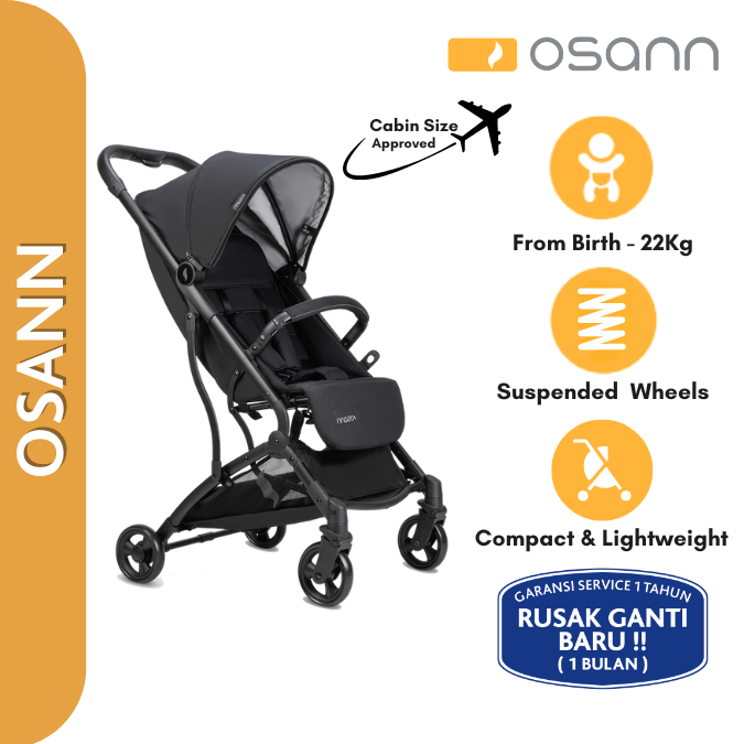 Jual OSANN Vegas Sports Buggy - Silbergrau / Stroller Cabin Size ...
