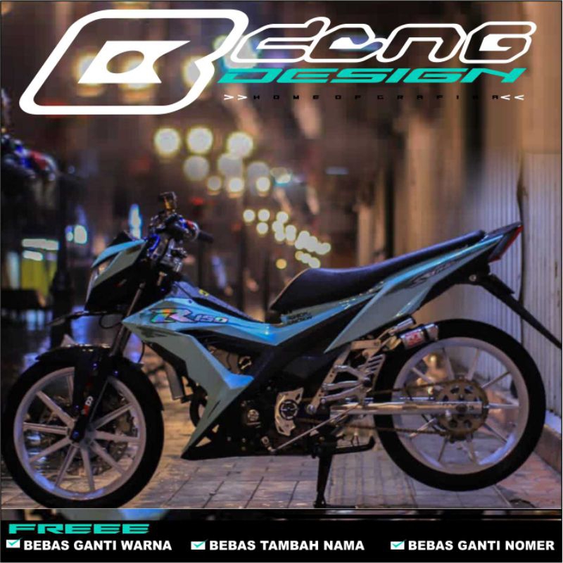 Jual Decals stiker sonic full Bisa ubah warna nama nomor bebas request ...