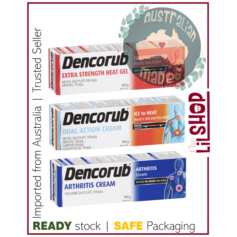 Jual Dencorub Extra Strength Heat Gel / Dual Action Cream / Arthritis ...