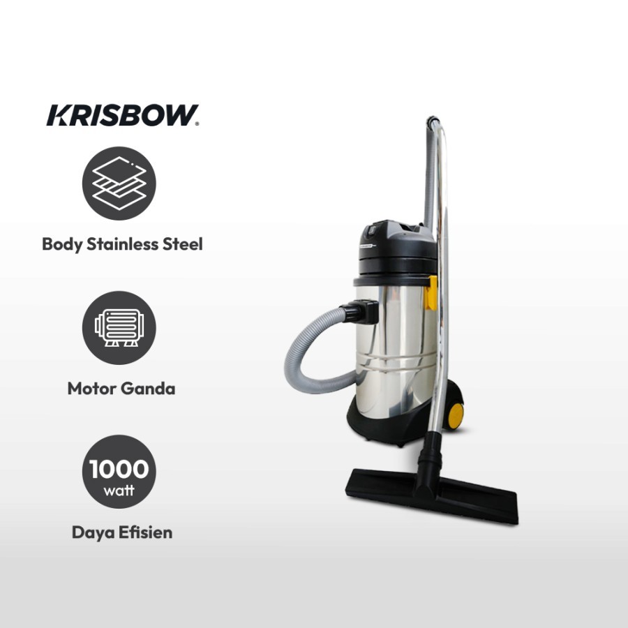 Jual Krisbow 30 Liter Vacuum Cleaner Wet and Dry Penghisap Debu dan ...