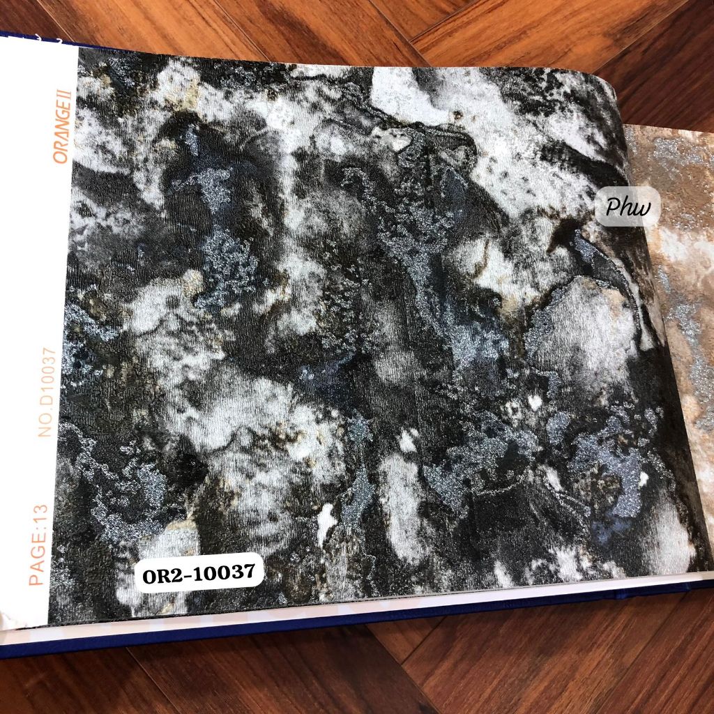 Jual WALLPAPER DINDING MOTIF SEMEN ABSTRAK GRADASI HITAM ABU GLITER ...