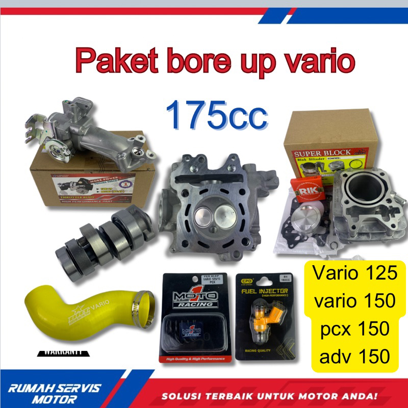 Jual PAKET BORE UP VARIO 125/150 jadi 175cc PNP bisa reques untuk ...