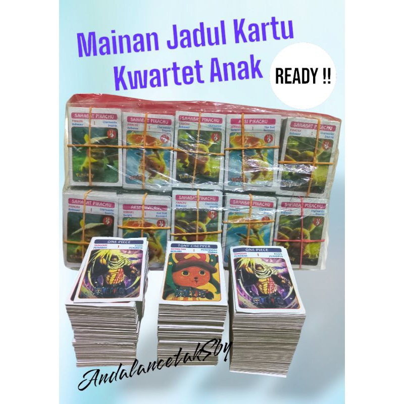 Jual Mainan Jadul Anak Kartu Kwartet (1pack isi 320pcs) | Shopee Indonesia