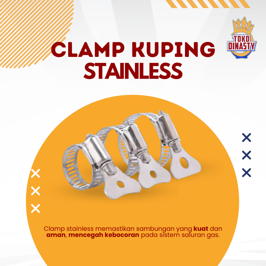 Jual CLAM KUPING STAINLESS 1 INCH | Shopee Indonesia
