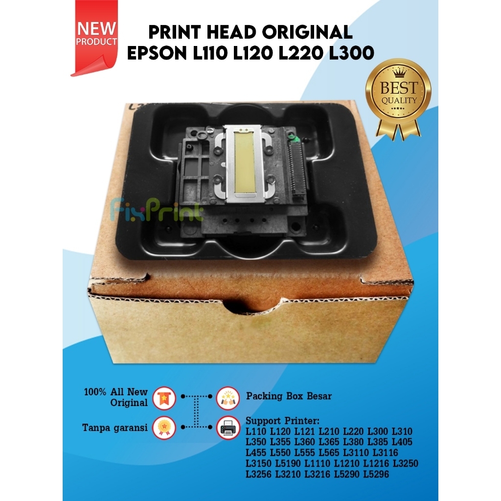 Jual Print Head Printer Epson Inktank L110 L120 L121 L210 L220 L300 ...