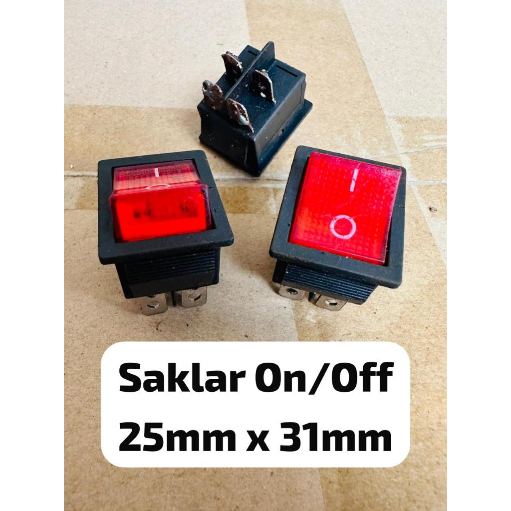Jual TERMURAH Tombol Power Besar Saklar Rocker Switch 4 Pin Kotak Lampu ...