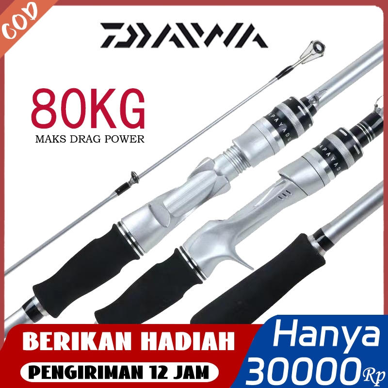 Jual DAIWA Joran Karbon Berongga - Ukuran 165-270 cm, Portabel 2 Bagian, Untuk Casting dan Ikan ...