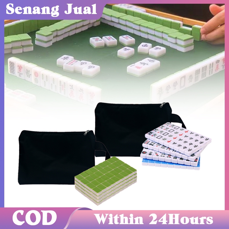Jual Mahjong Mini / Board Games Mahyong China + Tas Mahyong | Shopee ...