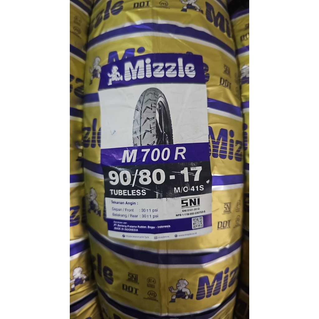 Jual Ban mizzle tubeless 90/80-17 m700 m 700 (1 ban) | Shopee Indonesia