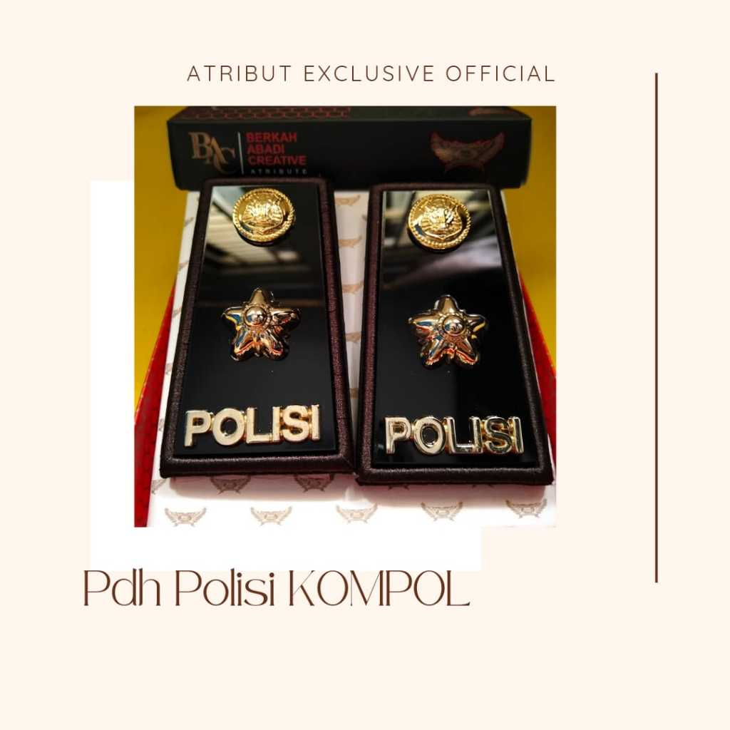 Jual PANGKAT PDH POLISI KOMPOL/AKBP/KOMBES KAIN AKRILIK EXCLUSIVE ...