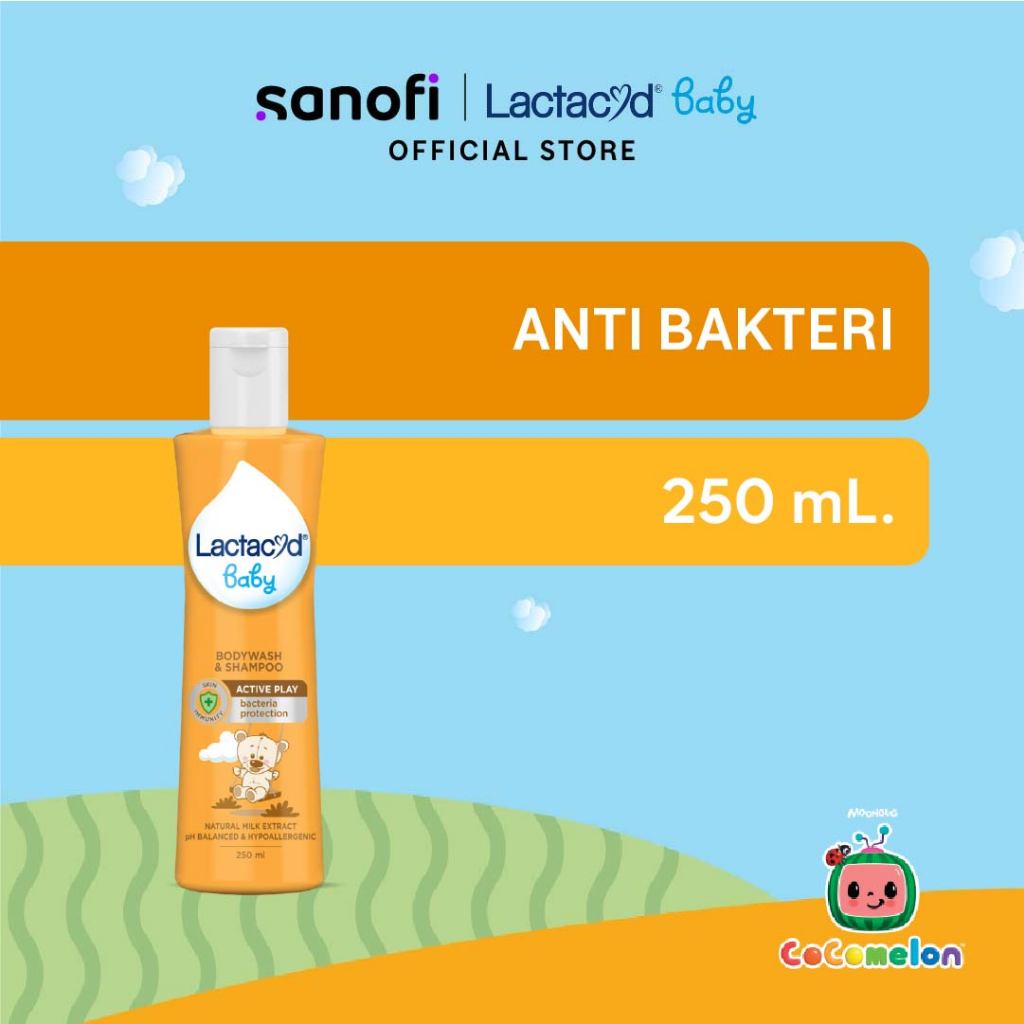 Jual Lactacyd Baby Active Play 2in1 Body Wash and Hair Shampoo 250mL ...