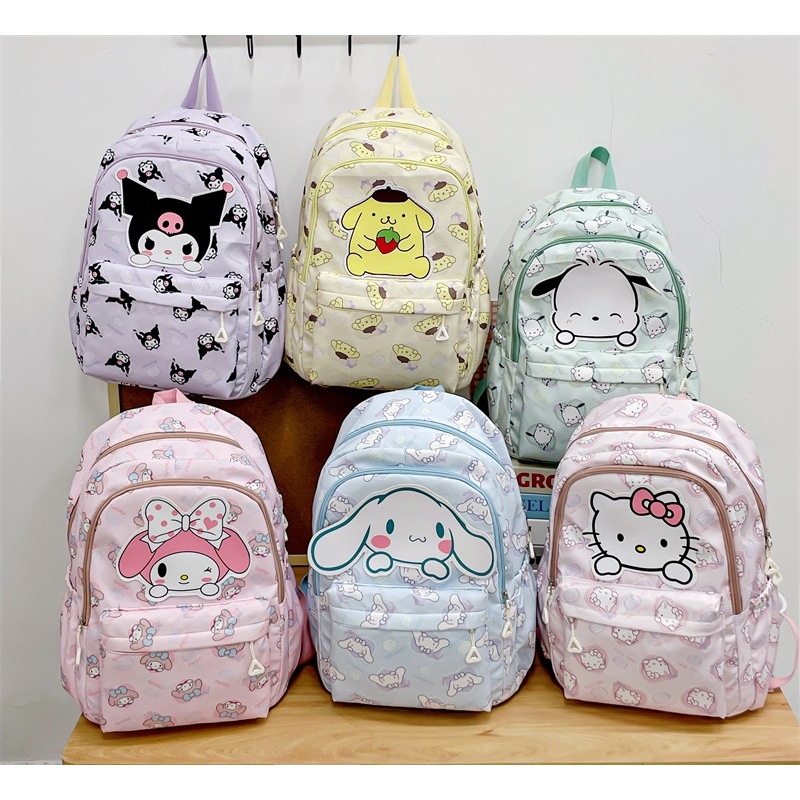 Jual Tas Ransel Ukuran Besar Anak Sanrio Backpack Sekolah Anak SD SMP SMA Sanrio Cinnamon Kuromi ...