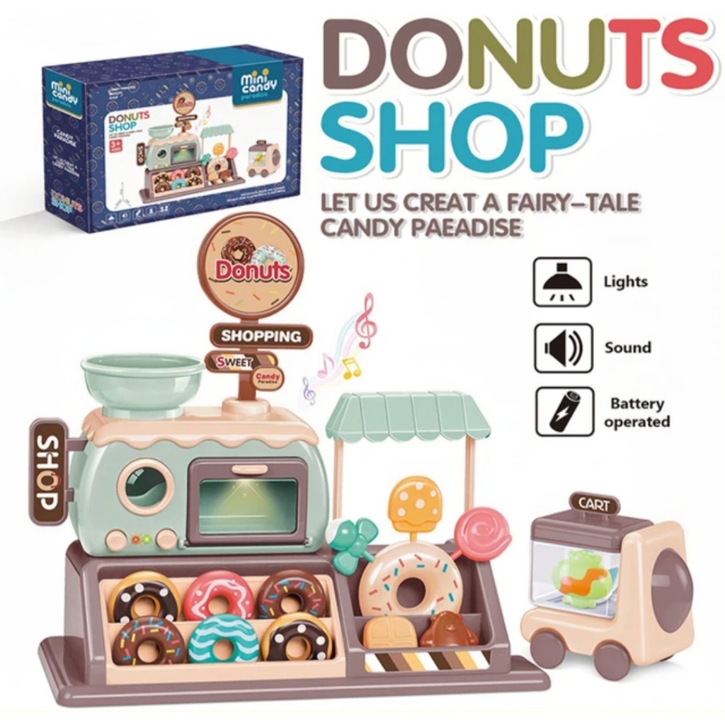 Jual [capt] Mainan Peran Kasir Kasiran Anak Etalase Toko Jualan Kue ...