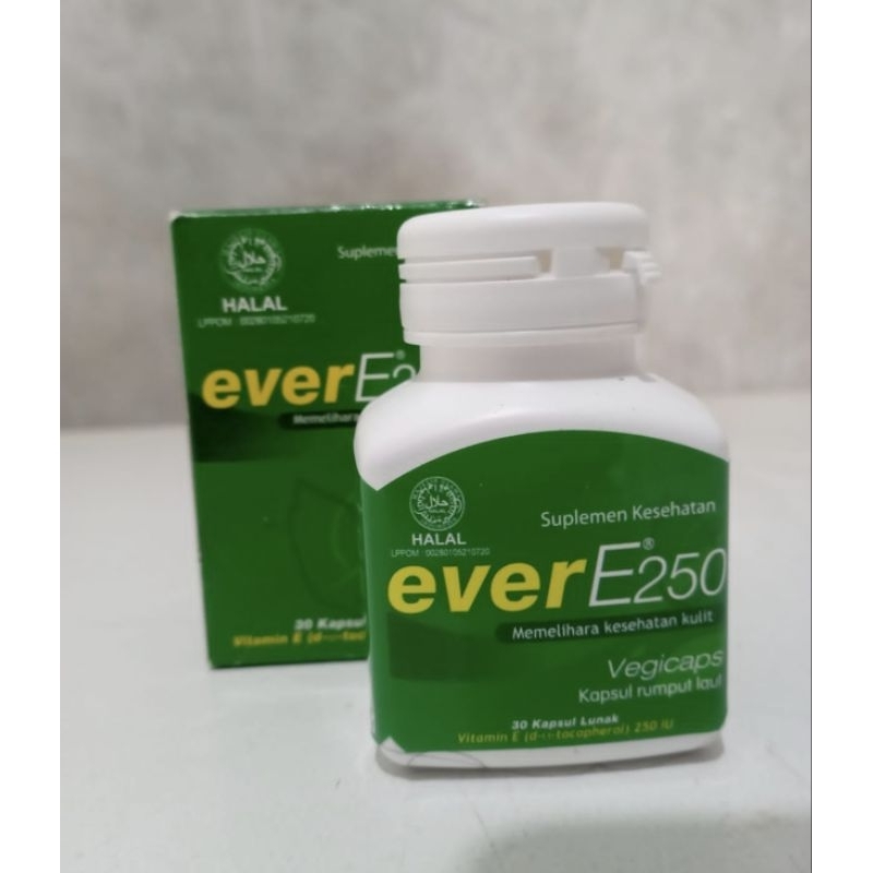 Jual Ever E 250 IU Botol Isi 30 Kapsul Suplemen Kesehatan Kulit ...