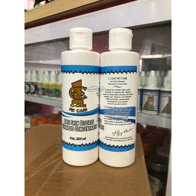 Jual C-One Shampoo Anti Jamur Anti Skin Disease 200ml Shampoo Hewan ...