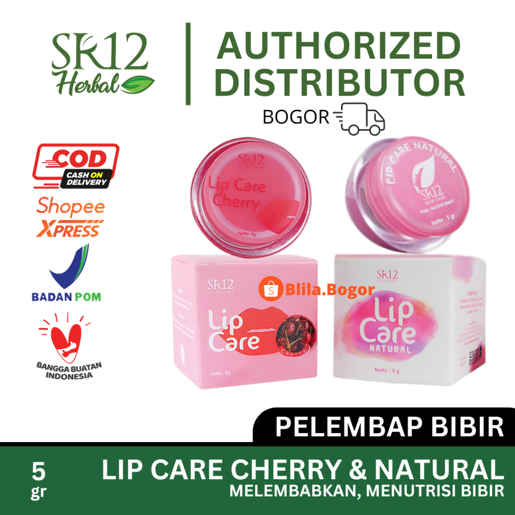 Jual Lipcare SR12 Lip Care Cherry Natural BPOM Pelembab Bibir Kering Pria Wanita | Shopee Indonesia