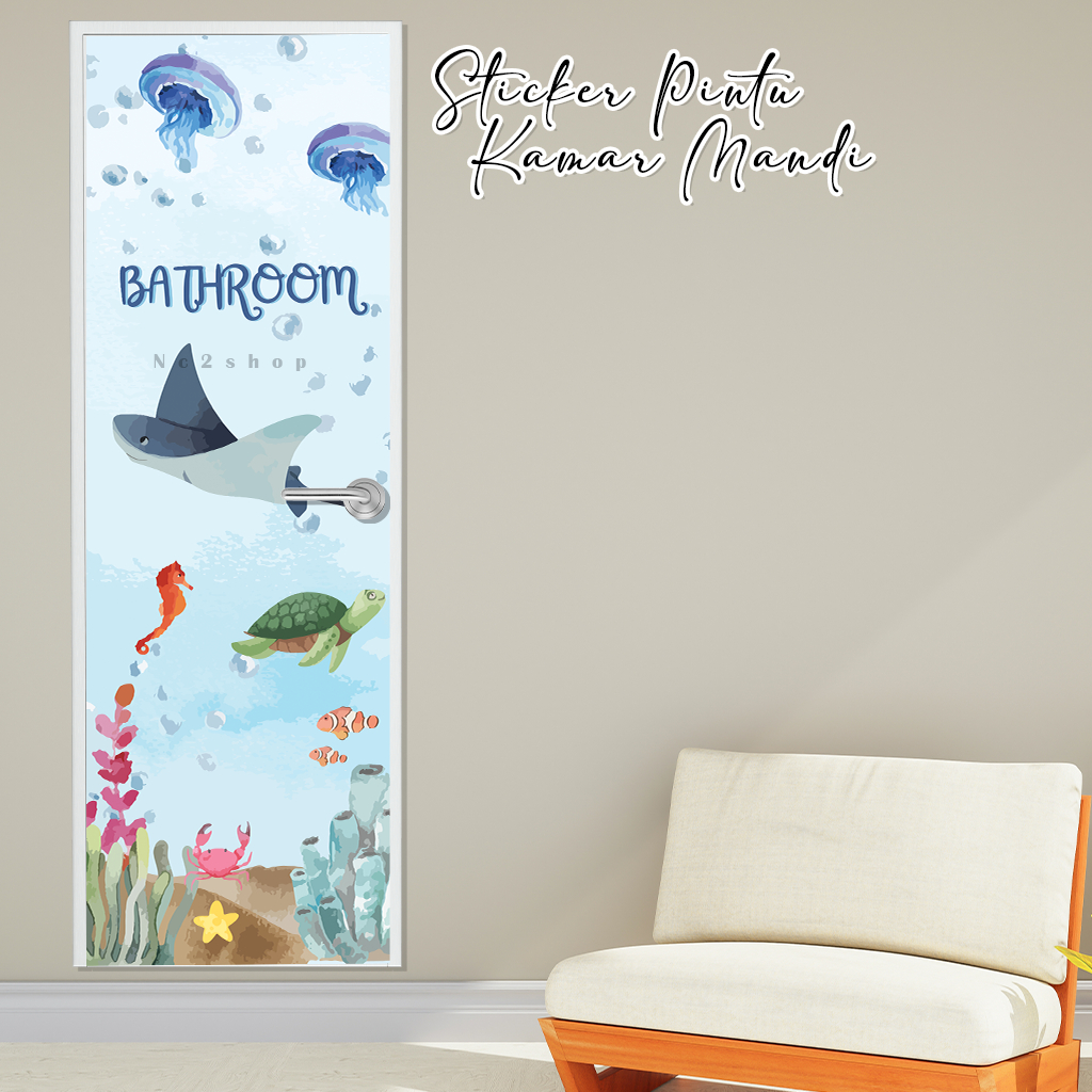 Jual Sticker Pintu Kamar Mandi Sticker Dinding Stiker Pintu HOMEDECOR ...