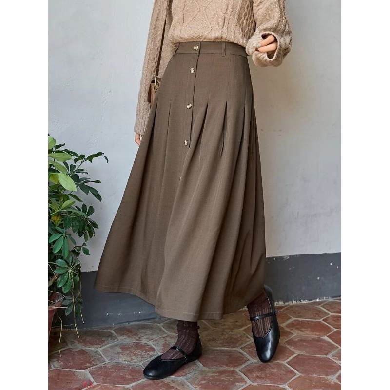 Jual Yoshi tennis skirt Japan Korean style rok rempel panjang rok ...