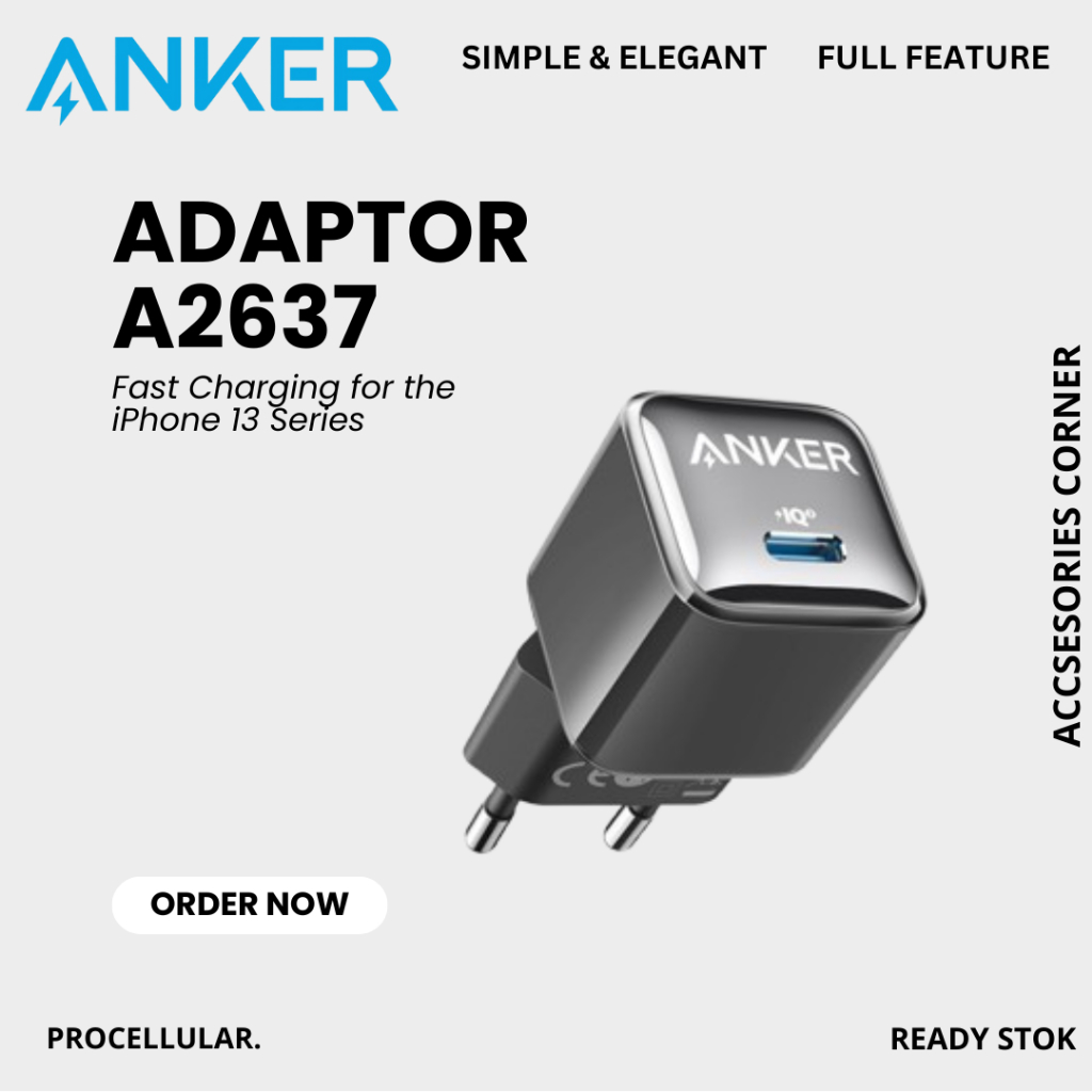 Jual Anker Wall Charger PowerPort 20W Nano Pro A2637 | Shopee Indonesia