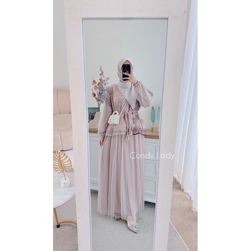 Jual CANDY LADY Vahira Vest Brocade Skirt Set / Setelan Rok Wanita ...