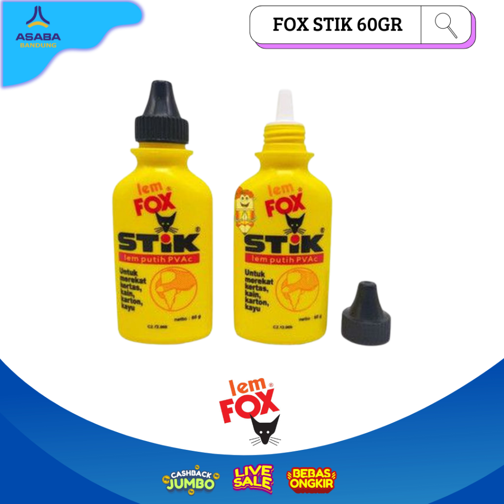 Jual Asaba Bandung - Fox Lem Stik 60 Gram | Shopee Indonesia