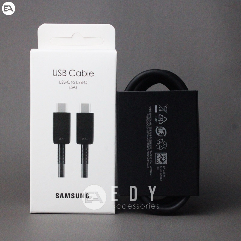 Jual Kabel data Samsung 5A 1.8M Type C To Type C Super Fast Charging ...