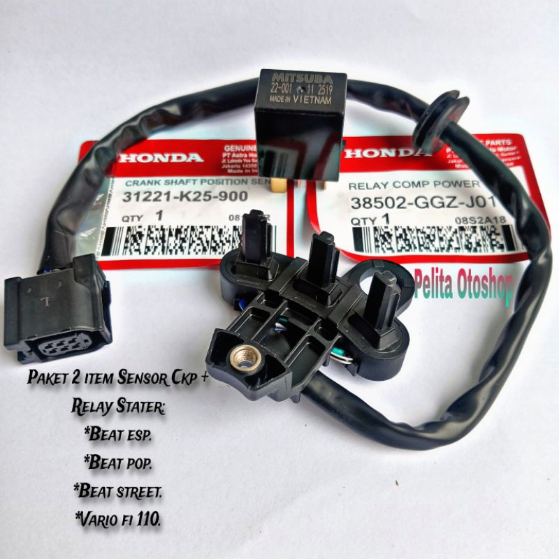 Jual SENSOR CKP PLUS RELAY STARTER BEAT FI 2015 / BEAT ESP 2015-2019 ...