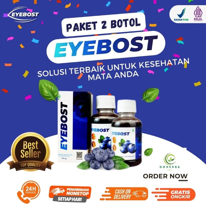 Jual Eyebost Madu Vitamin Mata 2 Botol Paket Hemat Eyebost Original 100 ...
