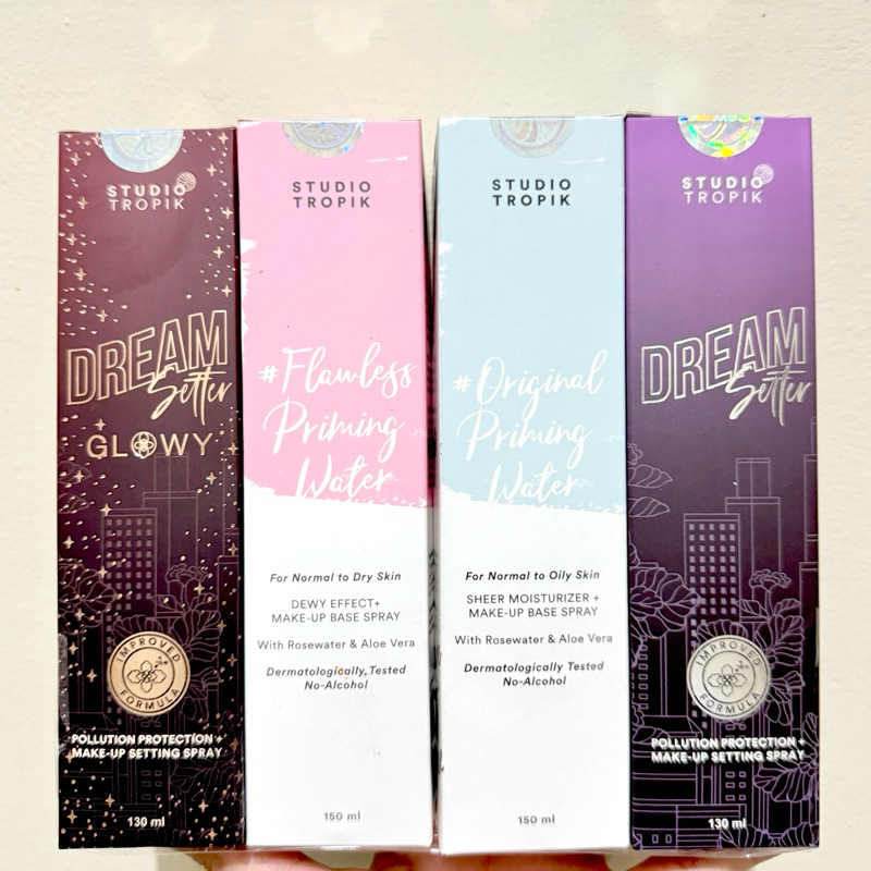 Jual Studio Tropik Priming Water Setting Spray 150ml & 30ml - Dream Setter / Glowy / Original ...