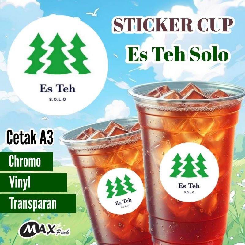 Jual Stiker Es Teh Solo | Cetak Stiker Cup Stiker Kemasan | Label ...
