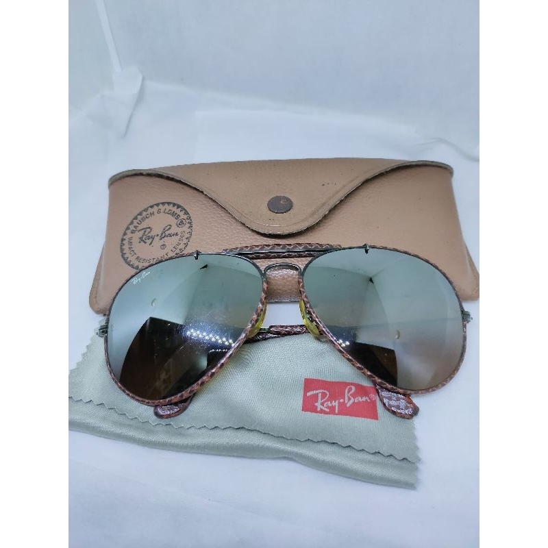 Jual Kacamata vintage ori Ray-ban BL aviator leathers outdoorsman ...