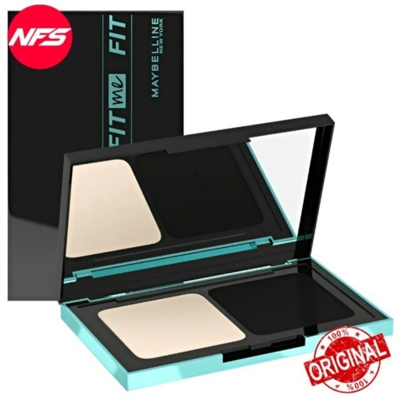 Jual MAYBELLINE Fit Me Matte+Poreless Powder Foundation-24H Oil Control ...