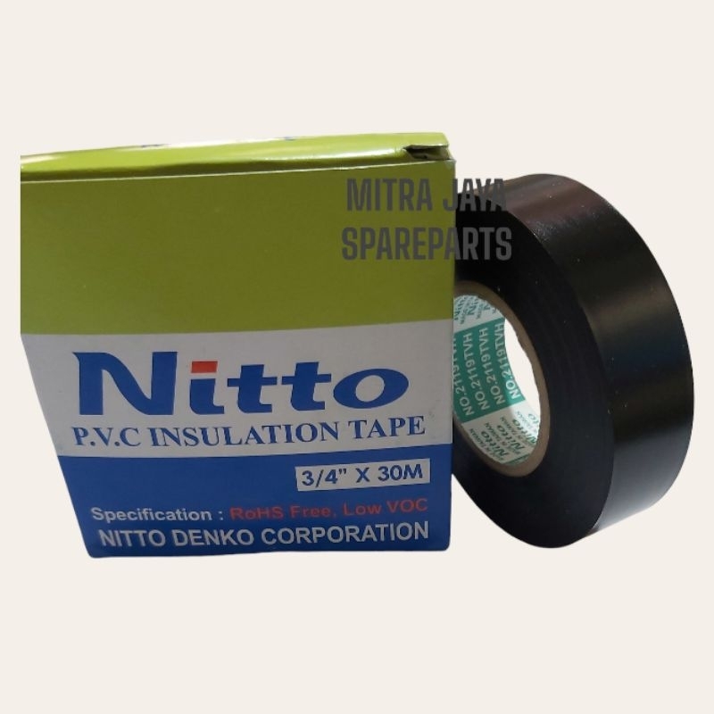 Jual ISOLASI NITTO ISOLASI LISTRIK ISOLASI PVC NITTO 3/4 INC LAKBAN ...