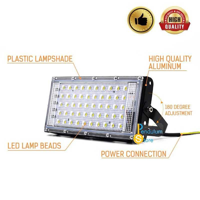 Jual LAMPU SOROT 50W SMD LED Flood Light IP66 Lampu Tembak 50WAT | Shopee Indonesia