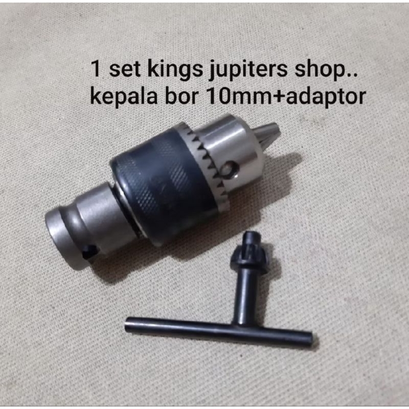 Jual PROMO KEPALA BOR 10MM + BONUS KONEKTOR IMPACT WRENCH ADAPTER IMPEK ...
