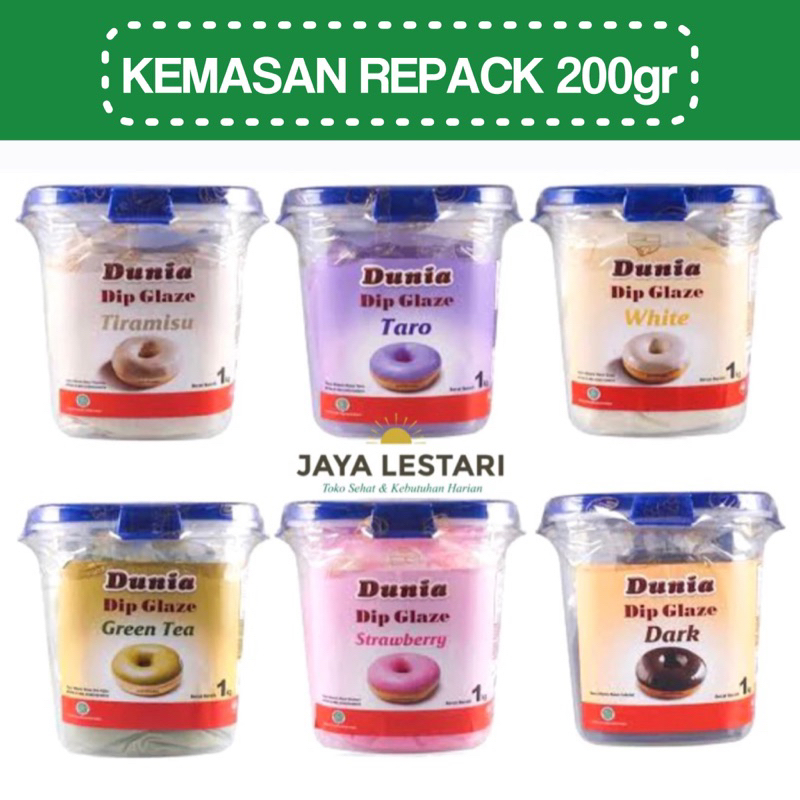 Jual Dunia Dip Glaze (Repack 200g) (5 Varian Rasa) | Shopee Indonesia