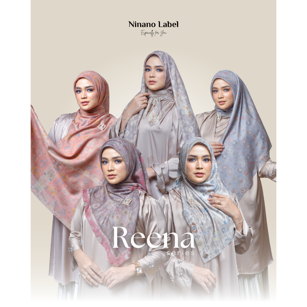 Jual Ninano Label / REENA Series / Hijab segi empat motif voal /Jilbab segi empat motif voal ...