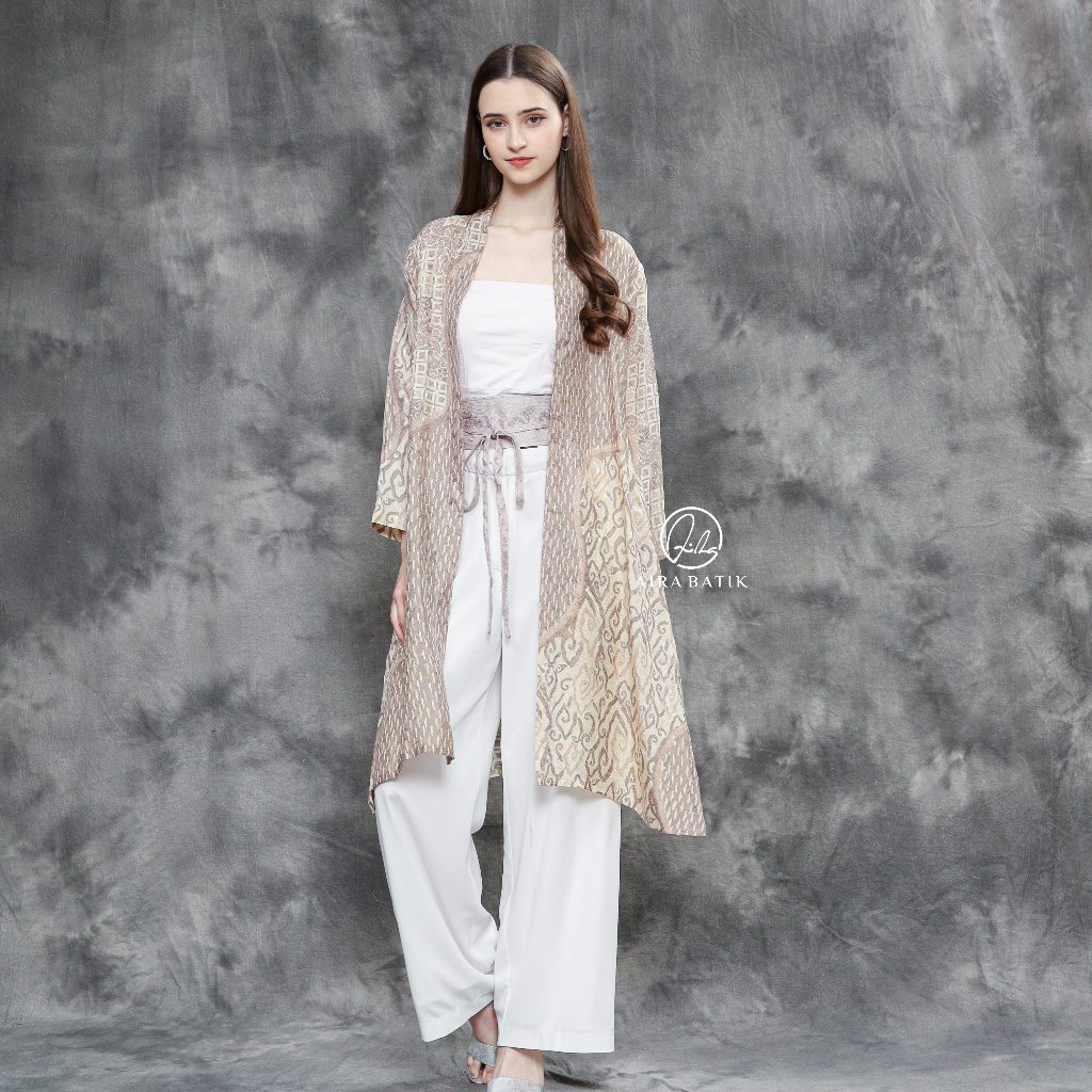 Jual AIRA BATIK_ Tamara Long Outer I Cardigan Viscose I Cardigan Batik ...