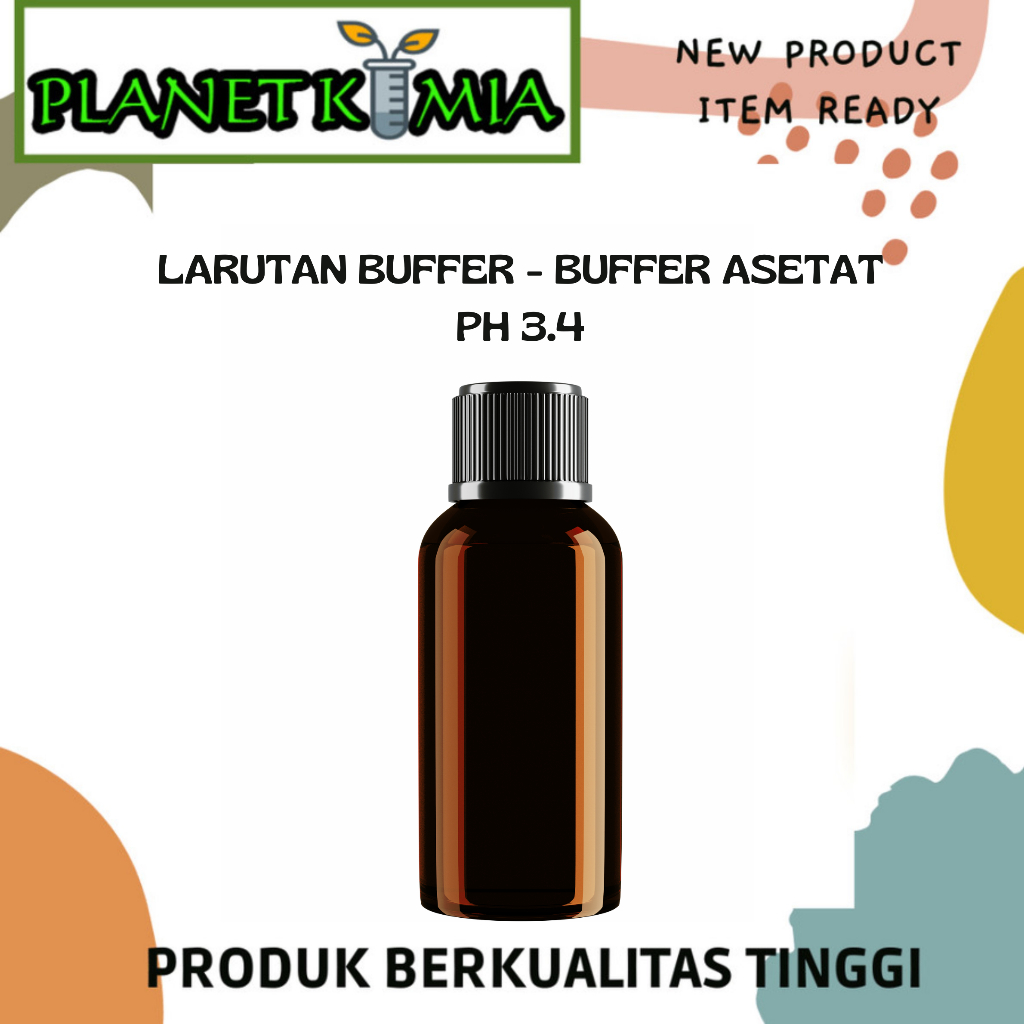 Jual LARUTAN BUFFER - BUFFER ASETAT PH 3.4 BEST PRODUCT KEMASAN 50 ML ...