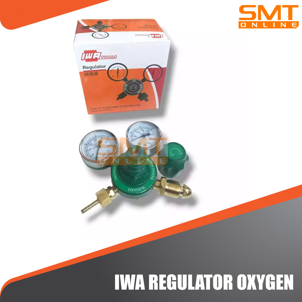 Jual IWA Yamato Sangyo Welding Regulator Tabung Gas Oxygen / IWA JAPAN TEC. Reg Oksigen Hijau ...