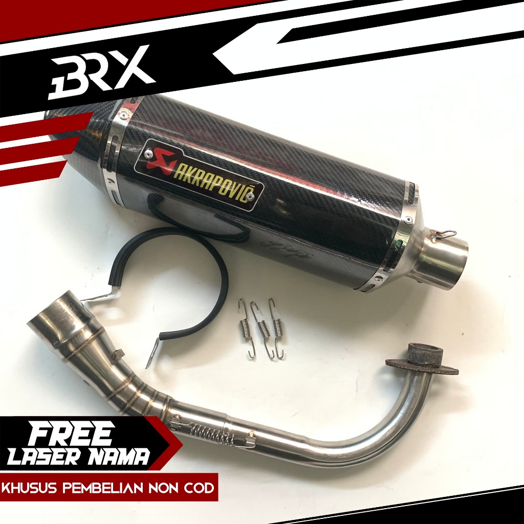 Jual Knalpot Racing Akrapovic layang NMAX AEROX ADV GENIO PCX VARIO ...