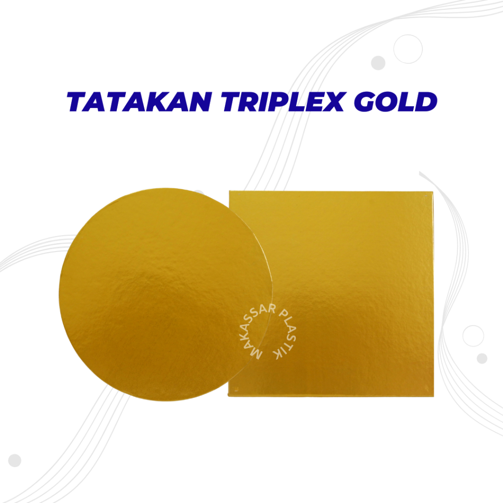Jual TATAKAN TRIPLEX GOLD /TATAKAN EP GOLD / TATAKAN ALAS KUE @5 PCS ...