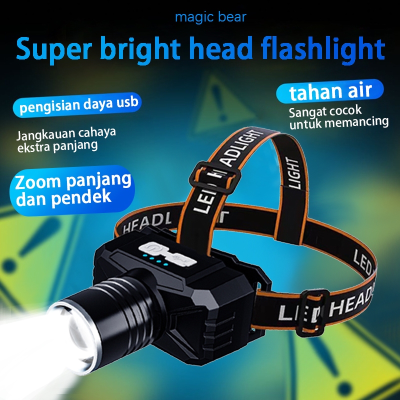 Jual Senter Kepala Menyala / Sama Seperti Pada Siang Hari Senter Super Terang Kepala Super ...