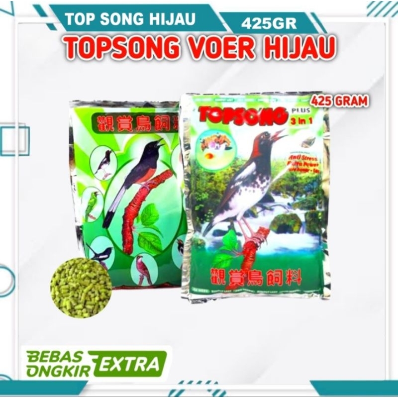 Jual VOER TOPSONG HIJAU IJO RUMPUT LAUT SEAWEED | TOP SONG PUR KUNING ...