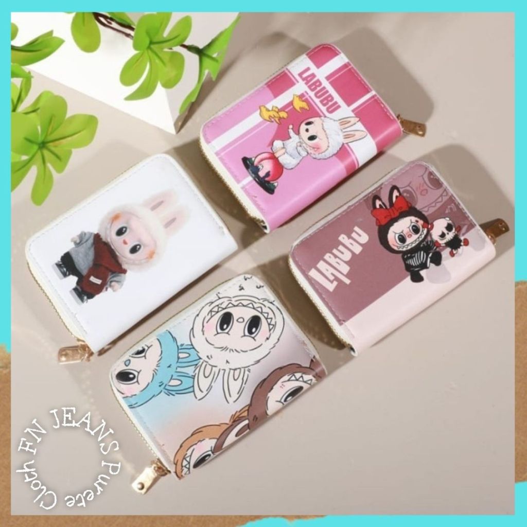 Jual Dompet Uang Motif Labubu The Monster Macaron Labubu Wallet Anak ...