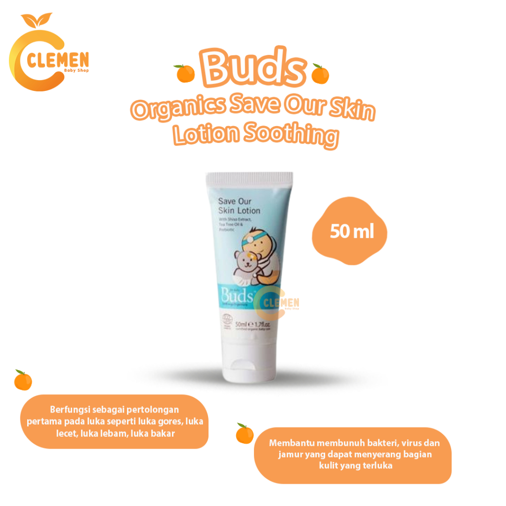Jual Buds Organics Save Our Skin Lotion Soothing 50ml (Krim Perawatan ...