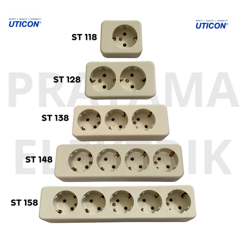 Jual Stop Kontak UTICON 1 2 3 4 5 Lubang / Terminal Kuningan / Colokan Murah Bagus | Shopee ...