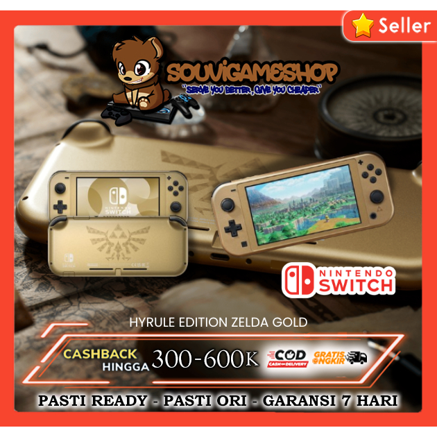 Jual Nintendo Switch Lite Hyrule Edition Zelda Gold Console Game Gaming ...