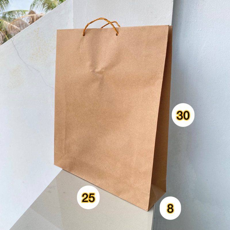 Jual Paper bag coklat polos kraft 150 gsm tas | Shopee Indonesia