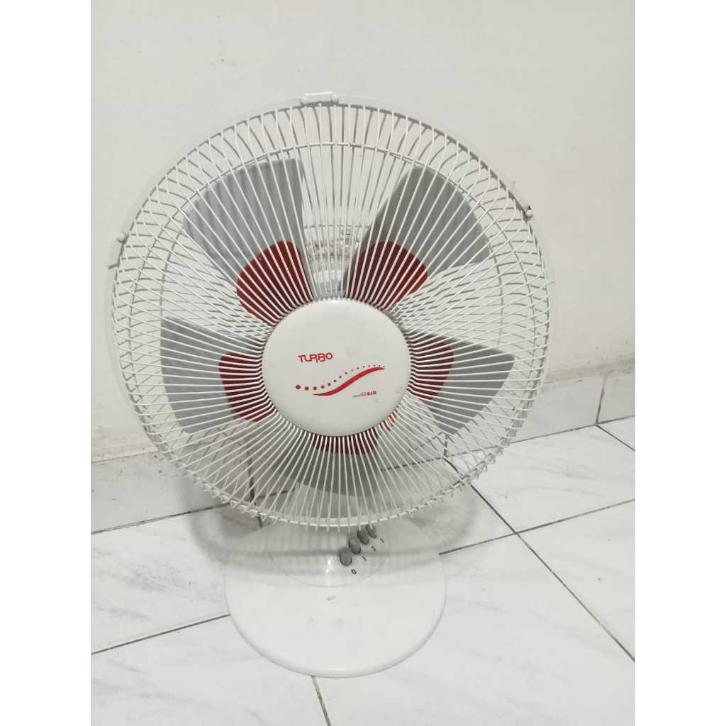 Jual Kipas Angin Duduk Meja Turbo Double Fan Dua Kipas 12 Inch Gratis ...